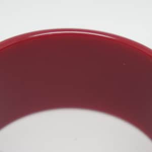 Vintage Mid Century Red Bakelite Wide Bangle Bracelet Katalin 8" - Etsy