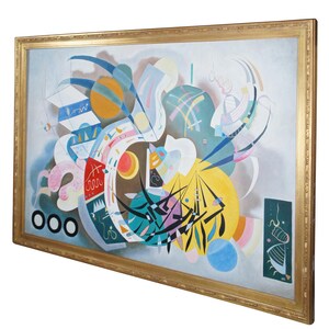 Dominant Curve Biomorphic Abstract Modern Painting After Wassily ...