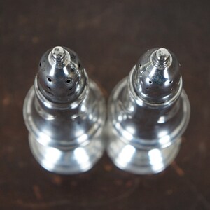 Vintage AMC 846 Sterling Silver & Glass 925 Weighted Salt and Pepper ...