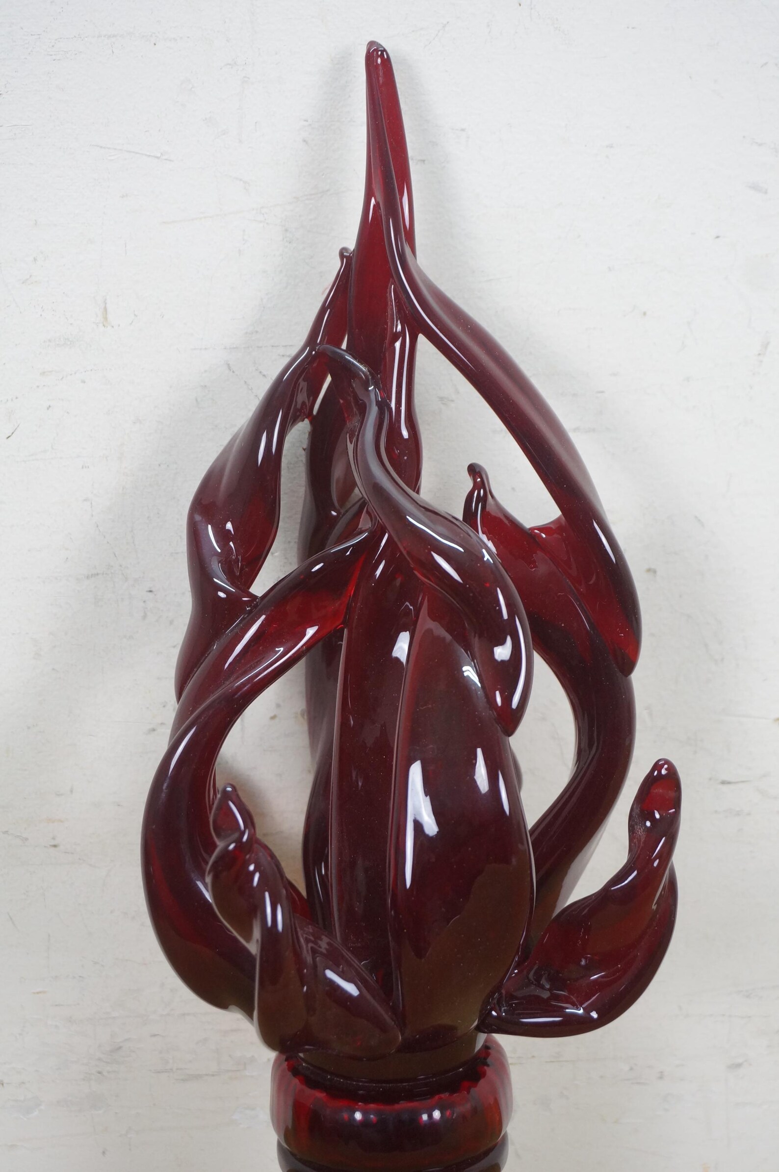 Jonathan Christie Ruby Red Art Glass Sacred Heart Decanter Bottle ...