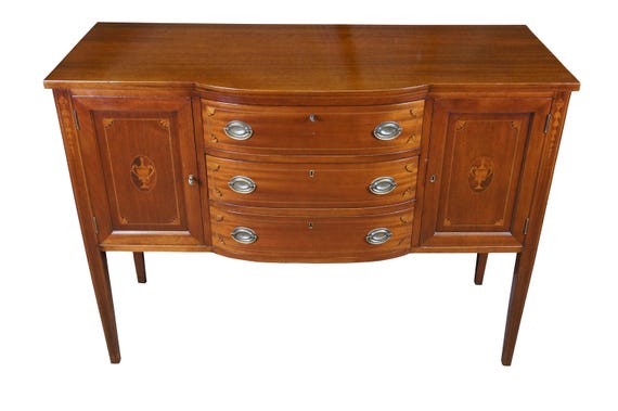 Antique Sideboard Sheraton Sheraton Style Inlaid Mahogany Sideboard