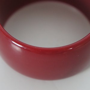 Vintage Mid Century Red Bakelite Wide Bangle Bracelet Katalin 8" - Etsy
