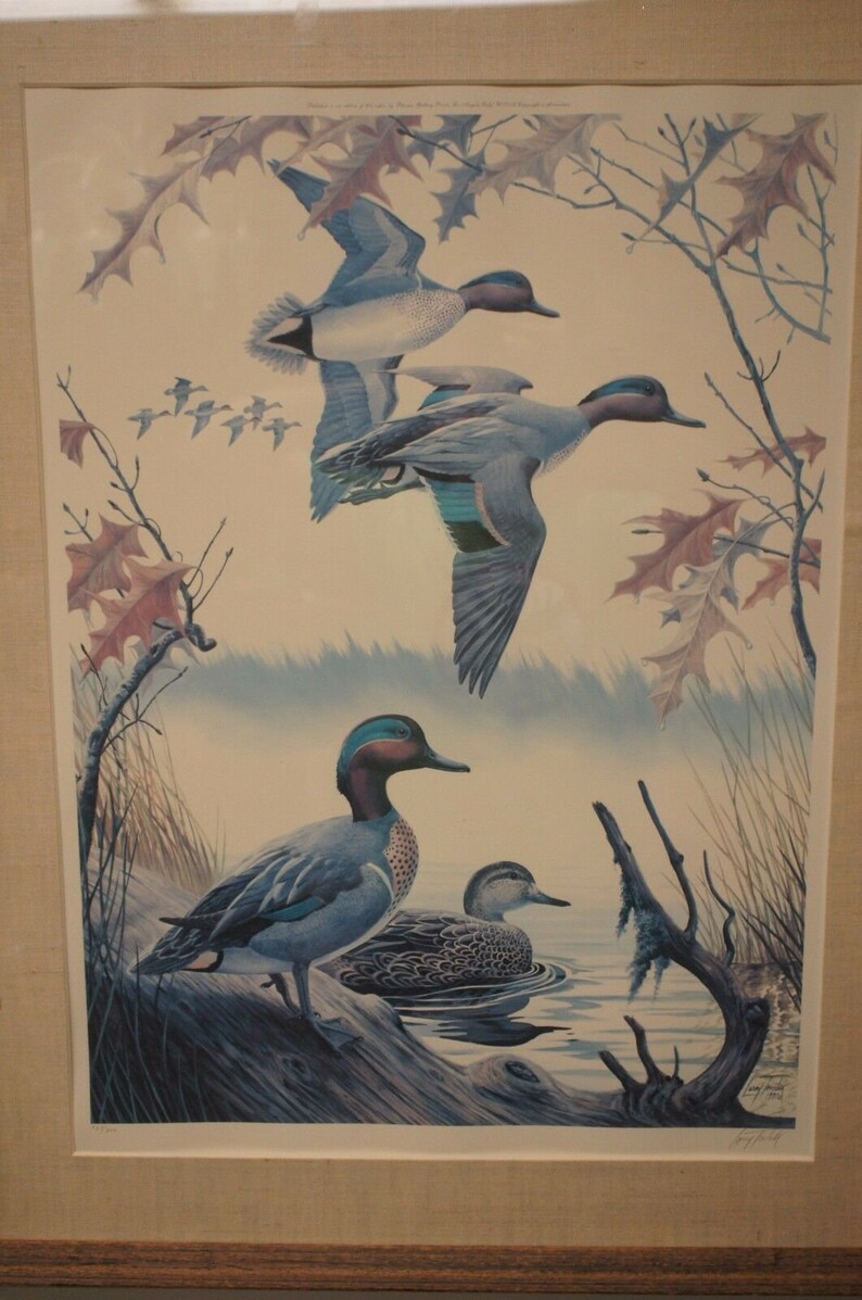 Framed Vintage 1977 Larry Toschik Signed Lithograph Duck Print | Etsy Framed Vintage 1977 Larry Toschik Signed Lithograph Duck Print | Etsy
