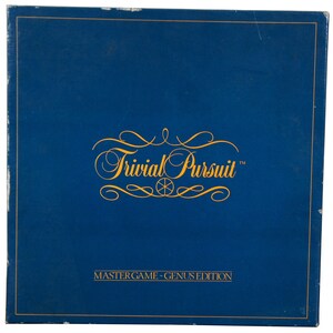 1981 Trivial Pursuit Master Game Genus Edition Horn Abbott Trivia - Etsy