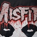 Vintage Misfits Splatter RP607 Bloody Fiend Skull Blacklight - Etsy