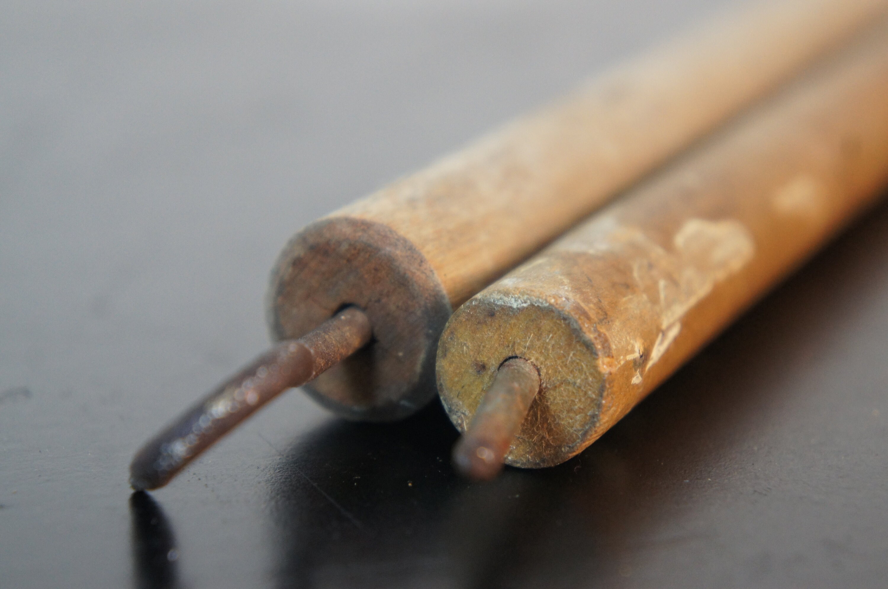 2 Antique Primitive Hooked Sticks - Etsy