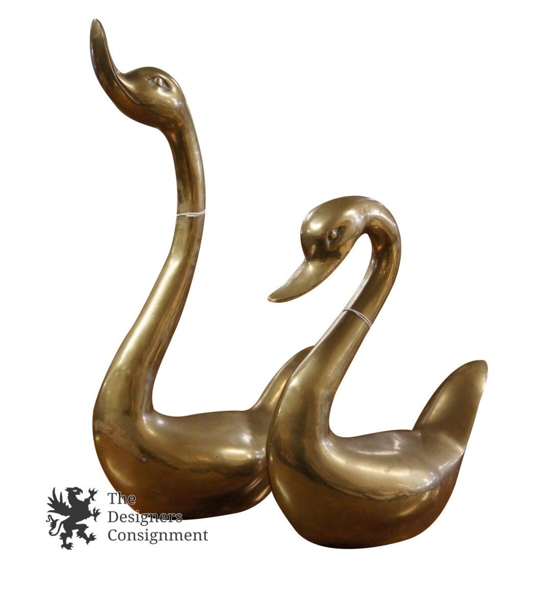 2 Vintage Collectible Brass Duck Mallard Figurines Decorative Display ...