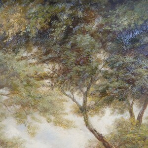 Cirocco Pastoral Forest Landscape Oil Painting on Canvas Gold Frame 46 ...