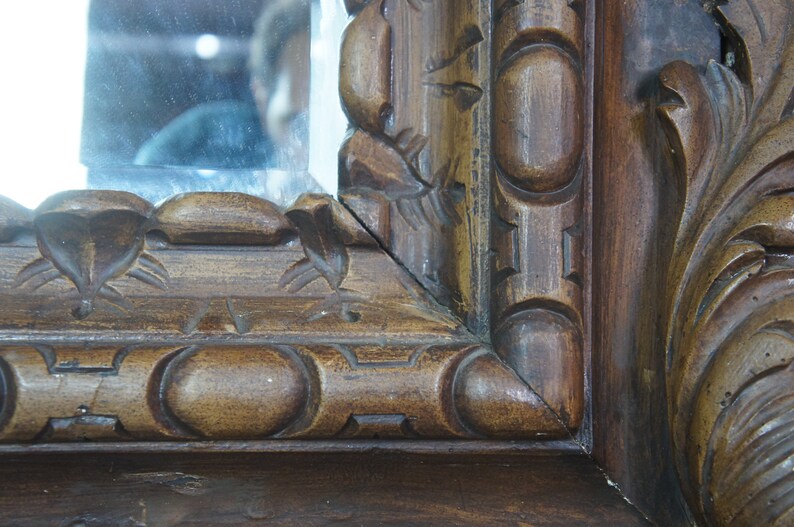 Monumental Antique Italian Baroque High Relief Carved Figural | Etsy