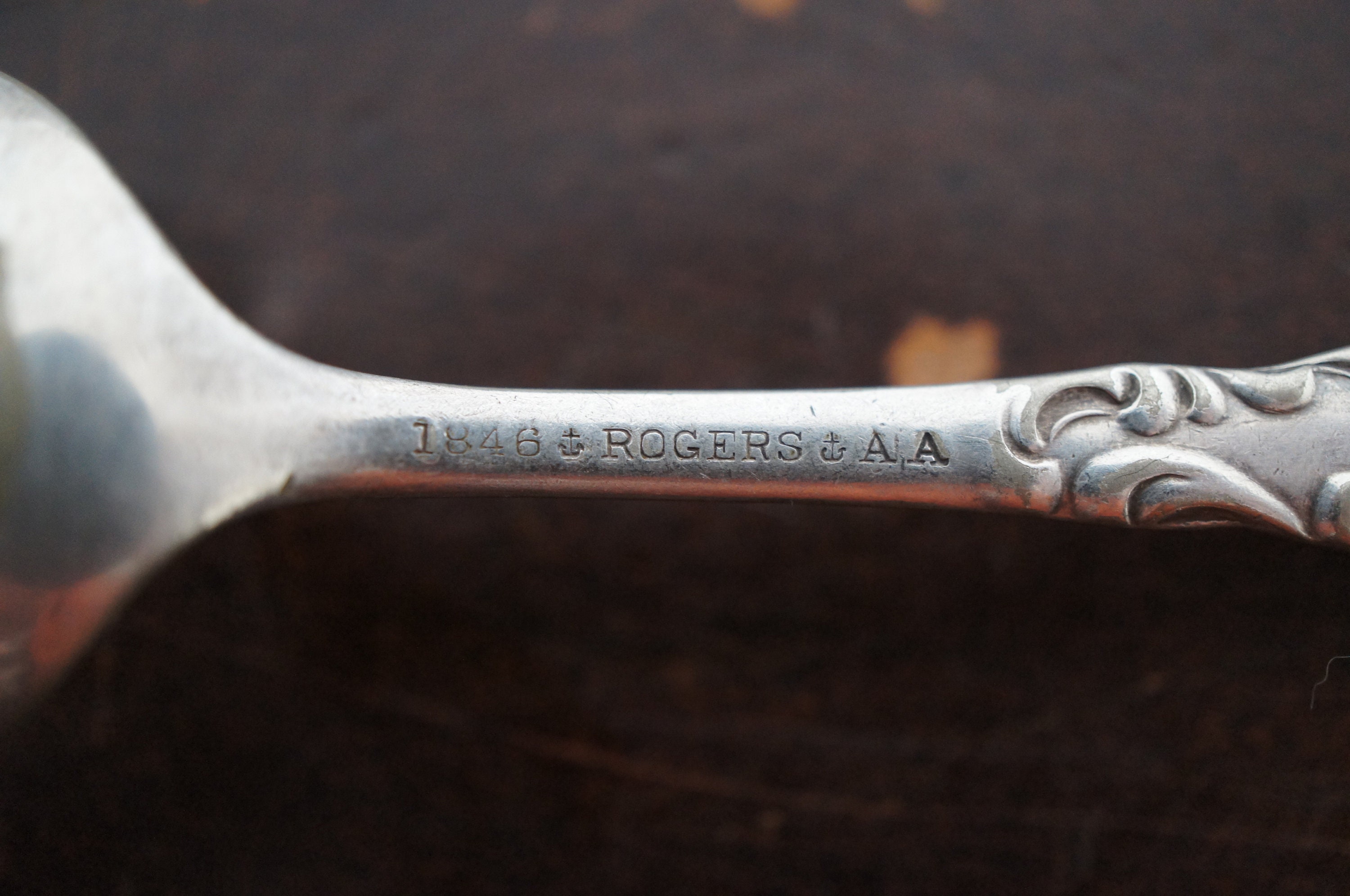 Vintage 1846 Rogers AA Silver Plate Tea Sugar Table Spoon - Etsy