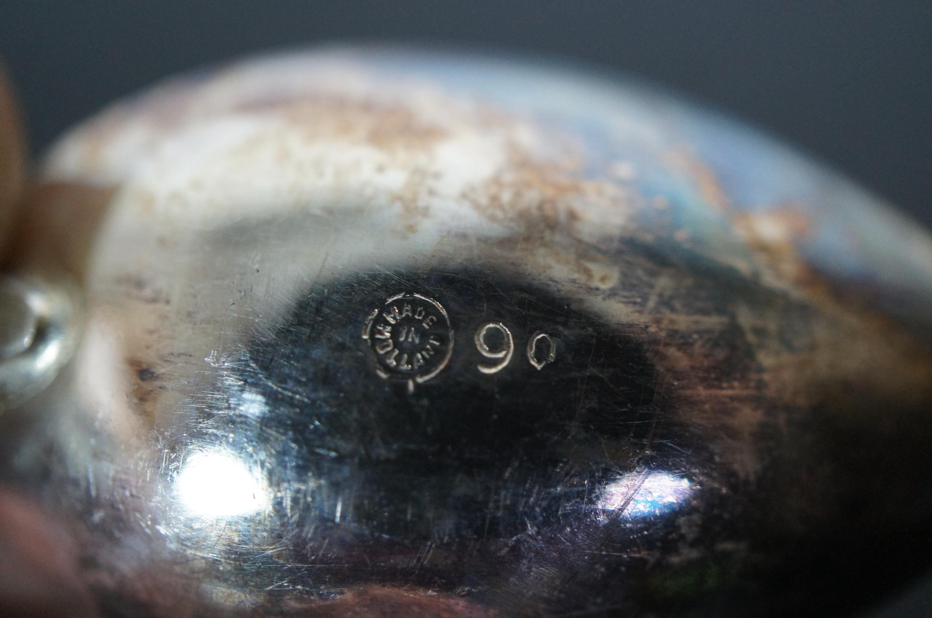 6 Holland Dutch Silver Plate Barley Twisted Souvenir Iced Tea Sugar ...