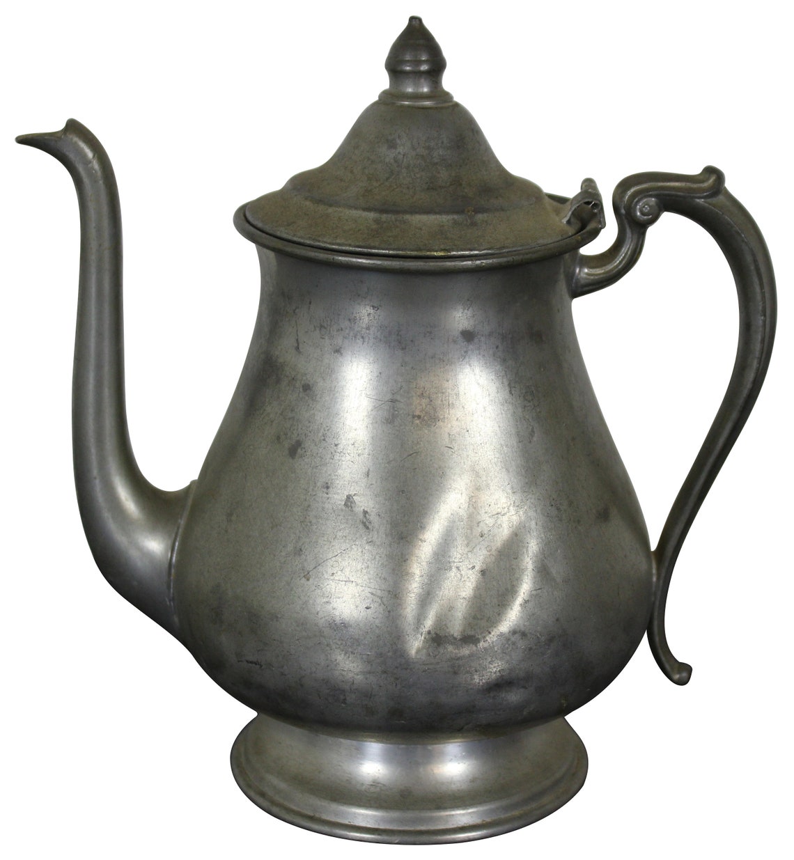Vintage Colonial Style Genuine Pewter Teapot Rustic Country - Etsy