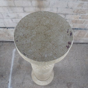 Neoclassical Plaster Column Sculpture Pedestal Plant Fern Display Stand ...