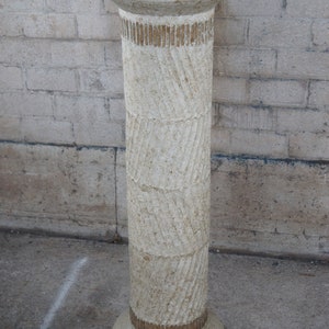 Neoclassical Plaster Column Sculpture Pedestal Plant Fern Display Stand ...