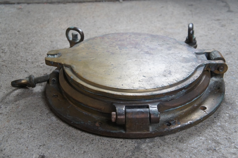 Extremely Rare Antique Solid Brass Maritime Ships Porthole Etsy