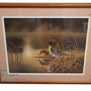 Signed Darrell Davis Ducks Reflection Limited Edition Lithograph Print ...