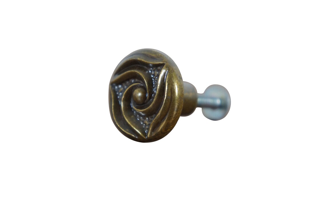 National Lock Medalist Antique Brass Bronze Rosette Drawer Pulls Knob Art Nouveau - Etsy