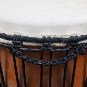 Vintage Toca Hand Percussion Djembe Drum Painted Folk Art Gecko Lizard ...