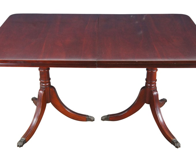 Lexington Chair Co Duncan Phyfe Style Mahogany Paw Foot Dining Table 66 ...