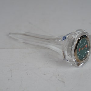 2 Marquis by Waterford Crystal Glass Golf Tee Clock Quartz Movement ...