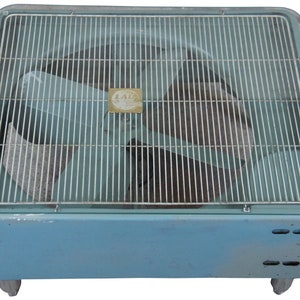 Retro Vintage Lau Industrial Box Fan Coffee Table Glass Top Reclaimed ...