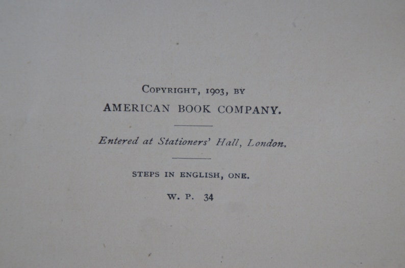 Antique Early 1900s Steps in English & Stepping Stones to Literature ...