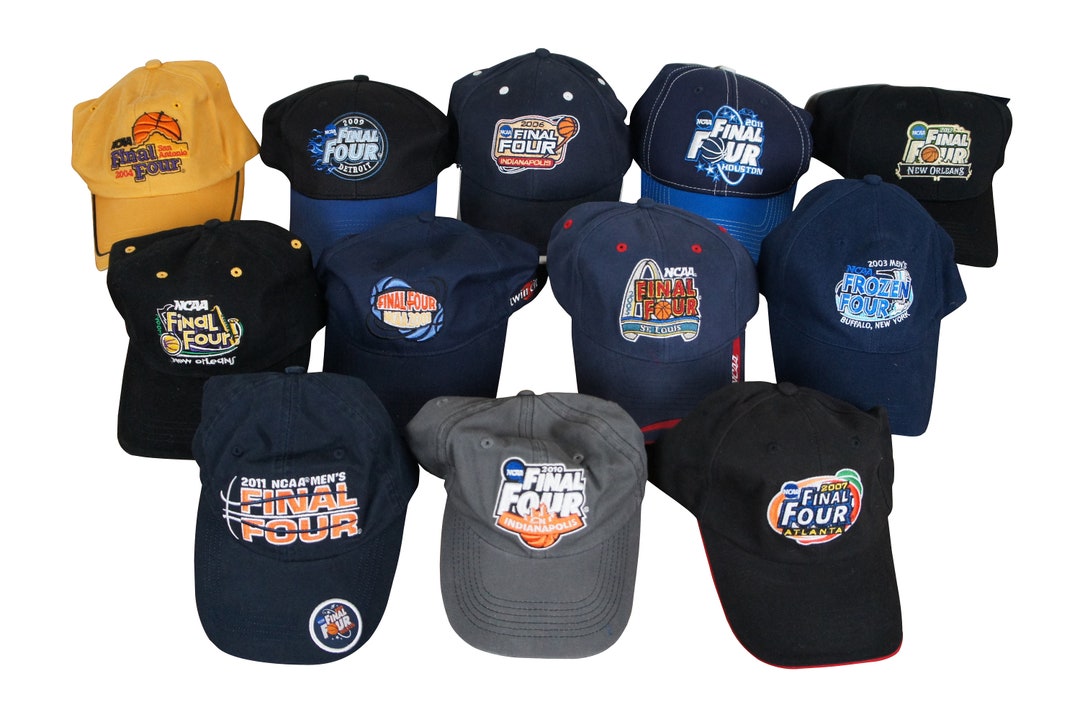 12 Vintage NCAA Final Four Tournament Ball Caps Basketball Hats 2001 ...