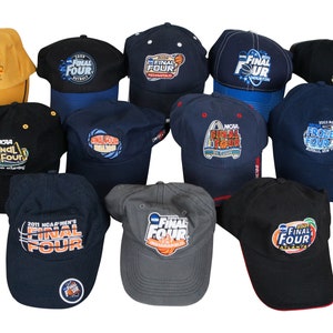 12 Vintage NCAA Final Four Tournament Ball Caps Basketball Hats 2001 ...