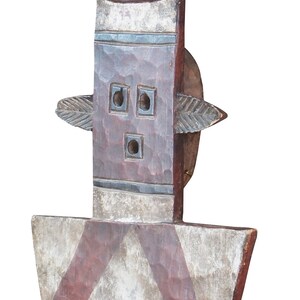 African Nafana Bedu Plank Mask Goli Tribal Ceremonial Shield Ghana ...