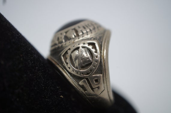 1974 Jostens 10k White Gold 15.5g Class Ring Anderson… - Gem