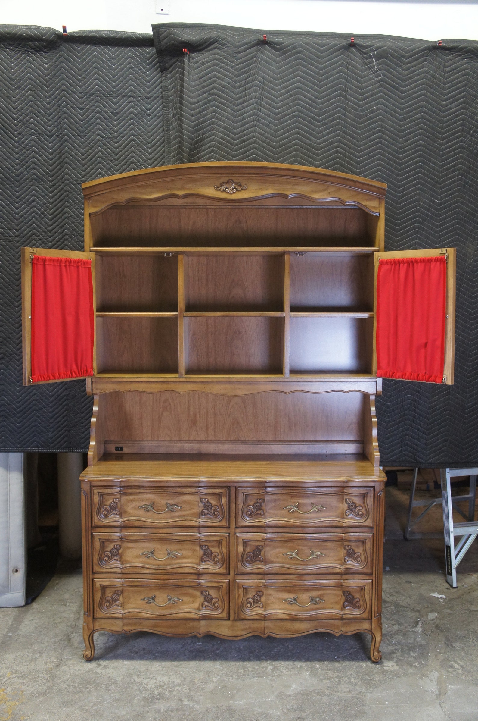 Basic Witz French Provincial Serpentine Fruitwood Dresser & - Etsy