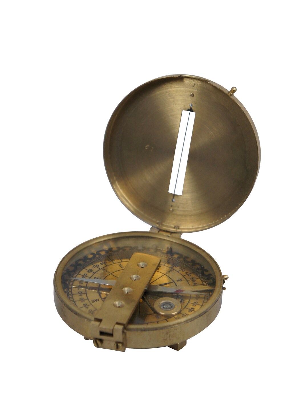 Antique Stanley London Brass Surveyors Nautical Maritime Navigation ...