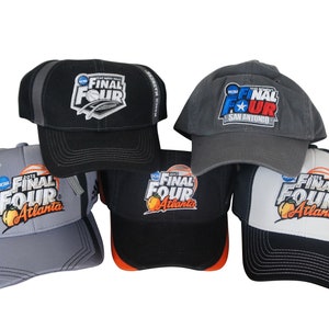 5 Vintage NCAA Final Four March Madness Basketball Hats Ball Caps Hats ...