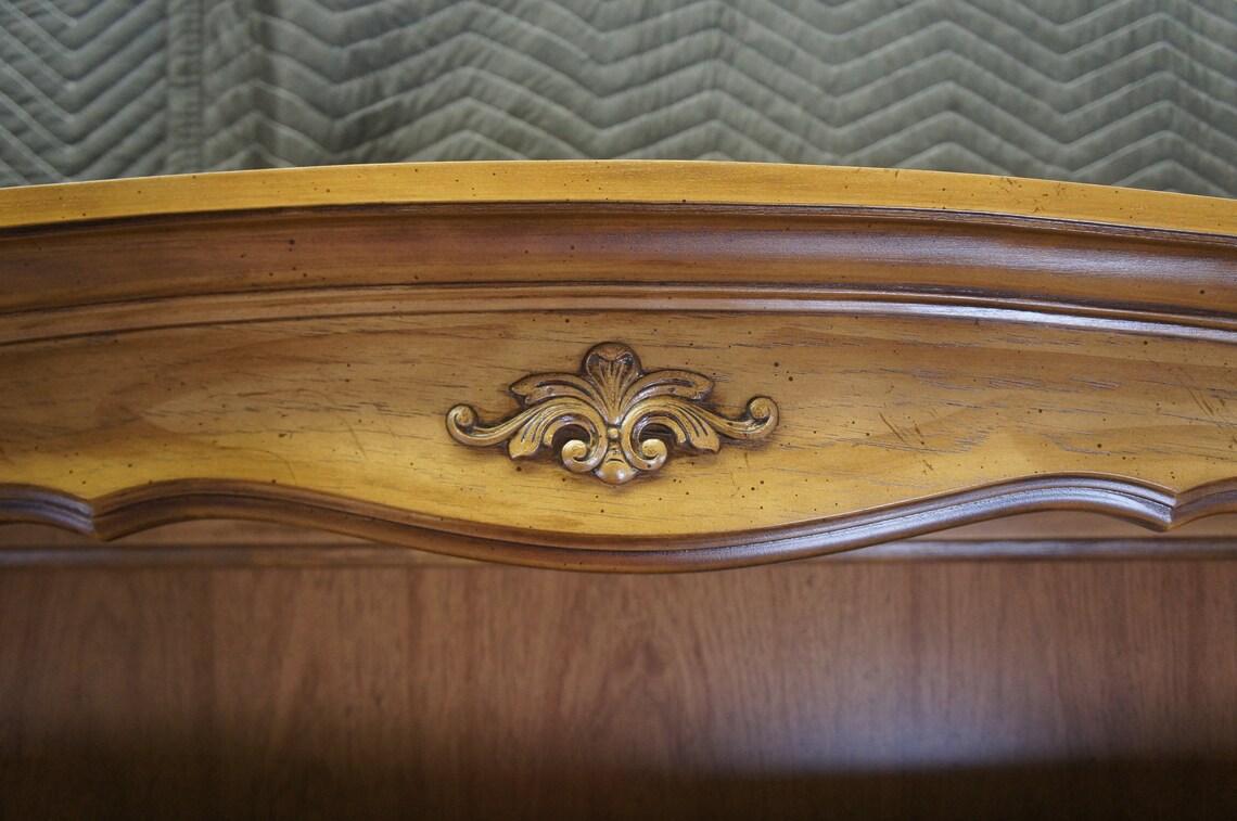 Basic Witz French Provincial Serpentine Fruitwood Dresser & - Etsy