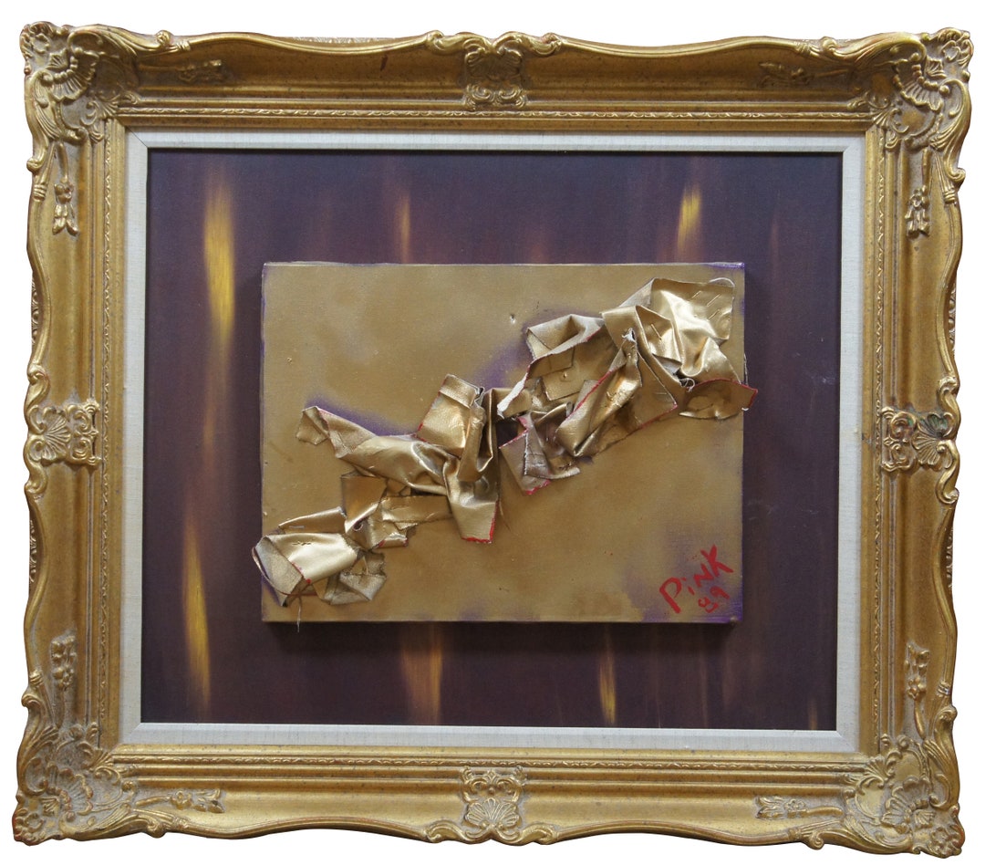 1989 Nathan K Shiffler Untitled Acrylic on Canvas Mixed Media Art - Etsy