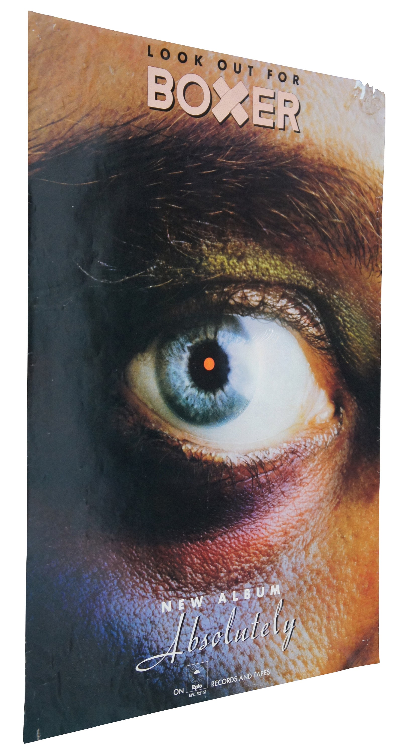 Original 1977 Boxer Absolutely New Album Rock Promo Poster Epic Records ...