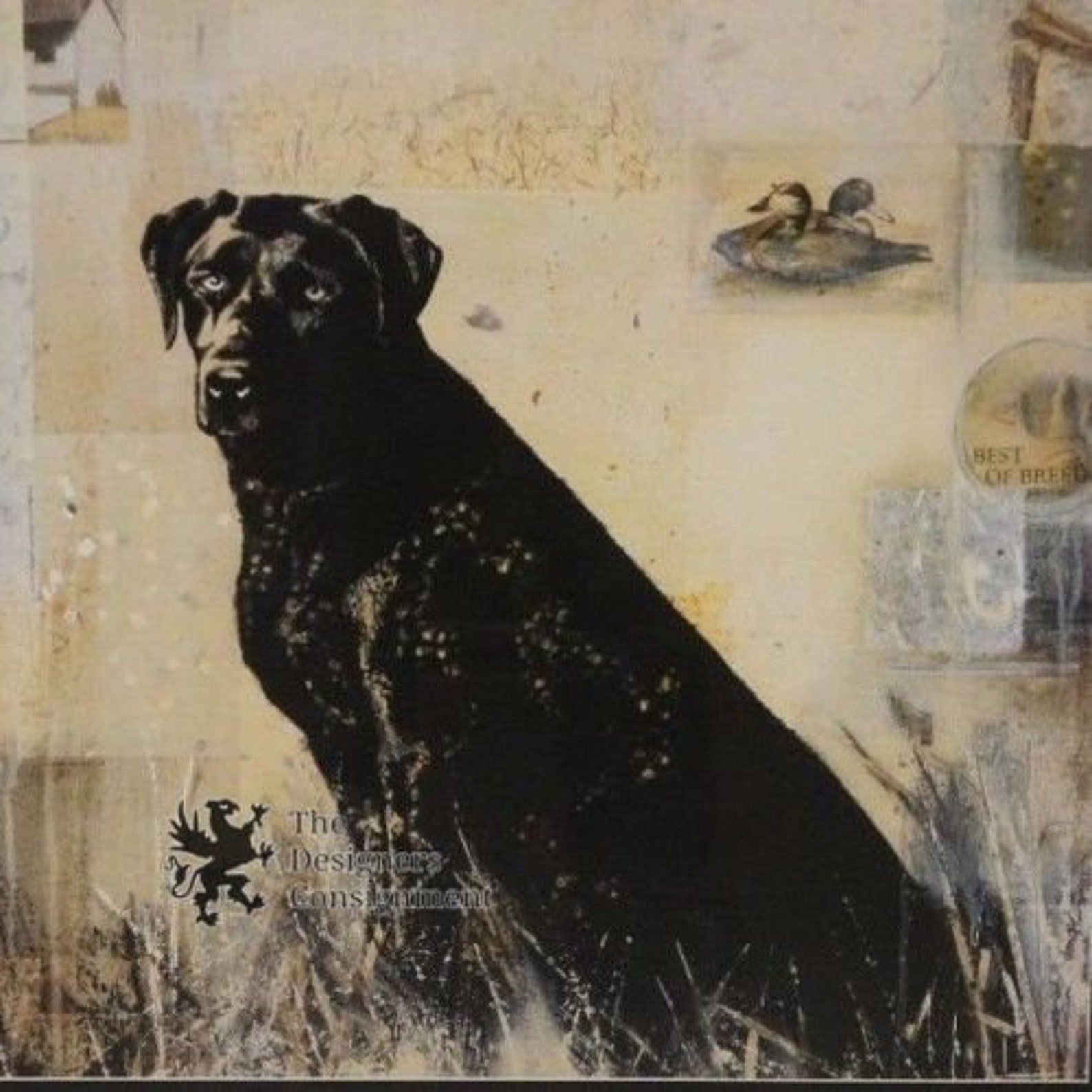 Black Labrador Retriever Still Life Art Print Country Farm Ducks ...
