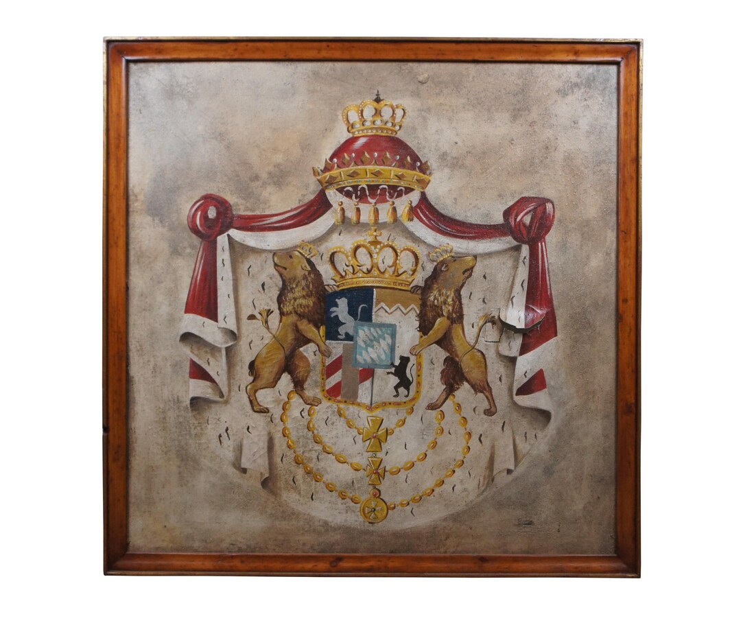 Trevor James Stemma Coat of Arms Heraldic Crest Bavaria Oil Painting 44 ...