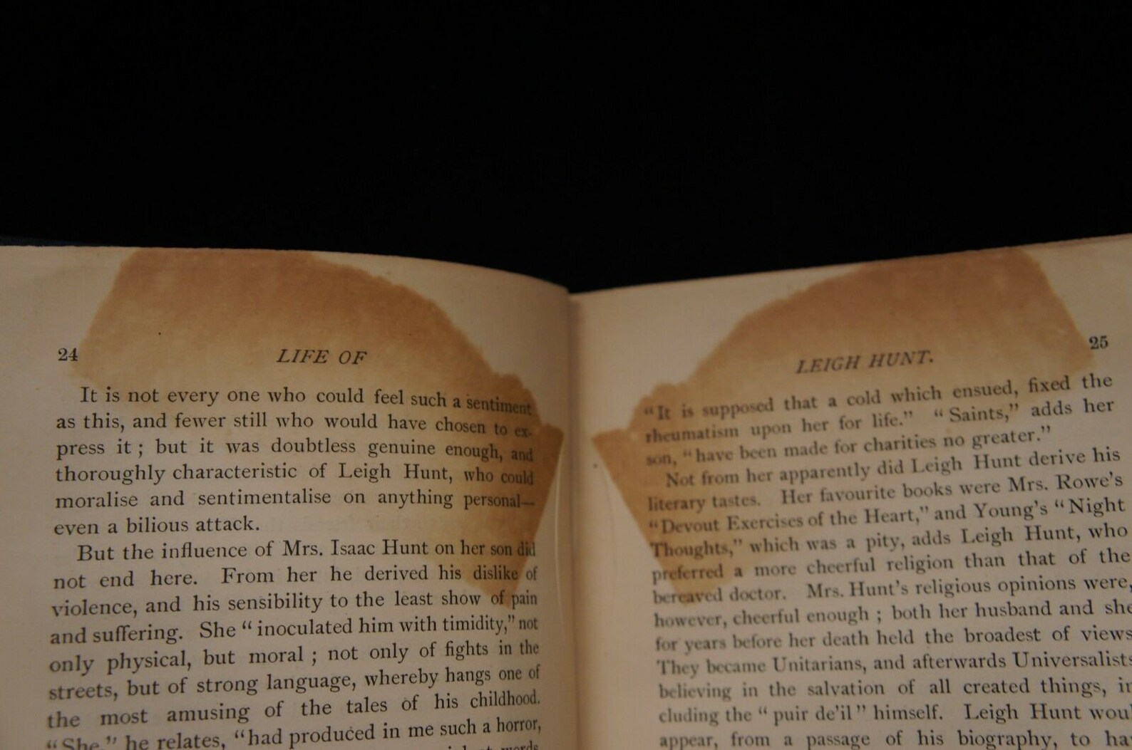 Life of Leigh Hunt by Cosmo Monkhouse 1893 Antique Book London Walter ...