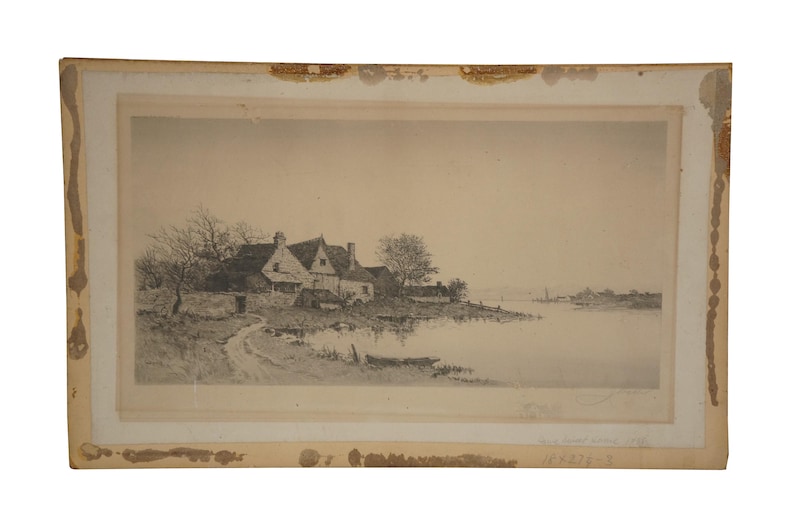 Antique Alfred J Haller Signed Home Sweet Home Landscape Etching 25" - Etsy