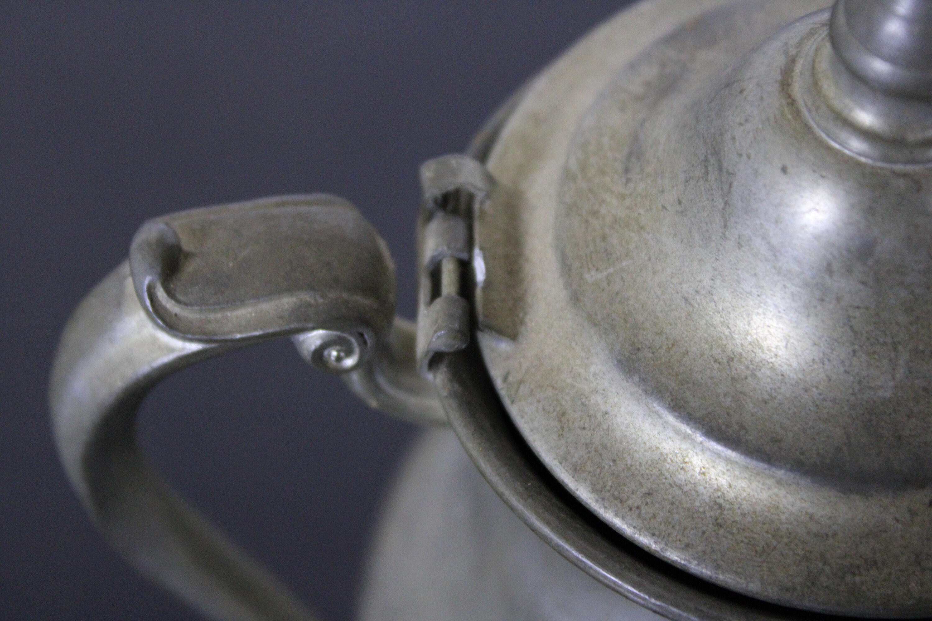 Vintage Colonial Style Genuine Pewter Teapot Rustic Country - Etsy