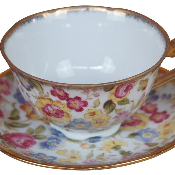 Chintz Tea Cup - Etsy
