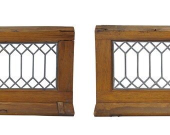 Antique Leaded Glass Transom Window - Etsy