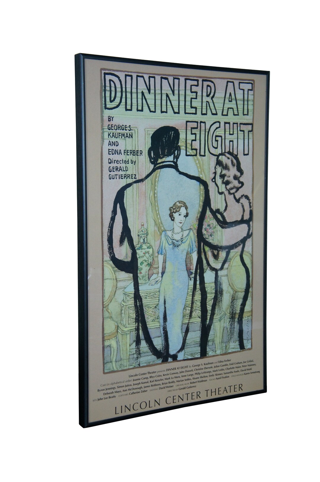 Dinner at Eight Gerald Gutierrez Lincoln Center Theater Poster James ...