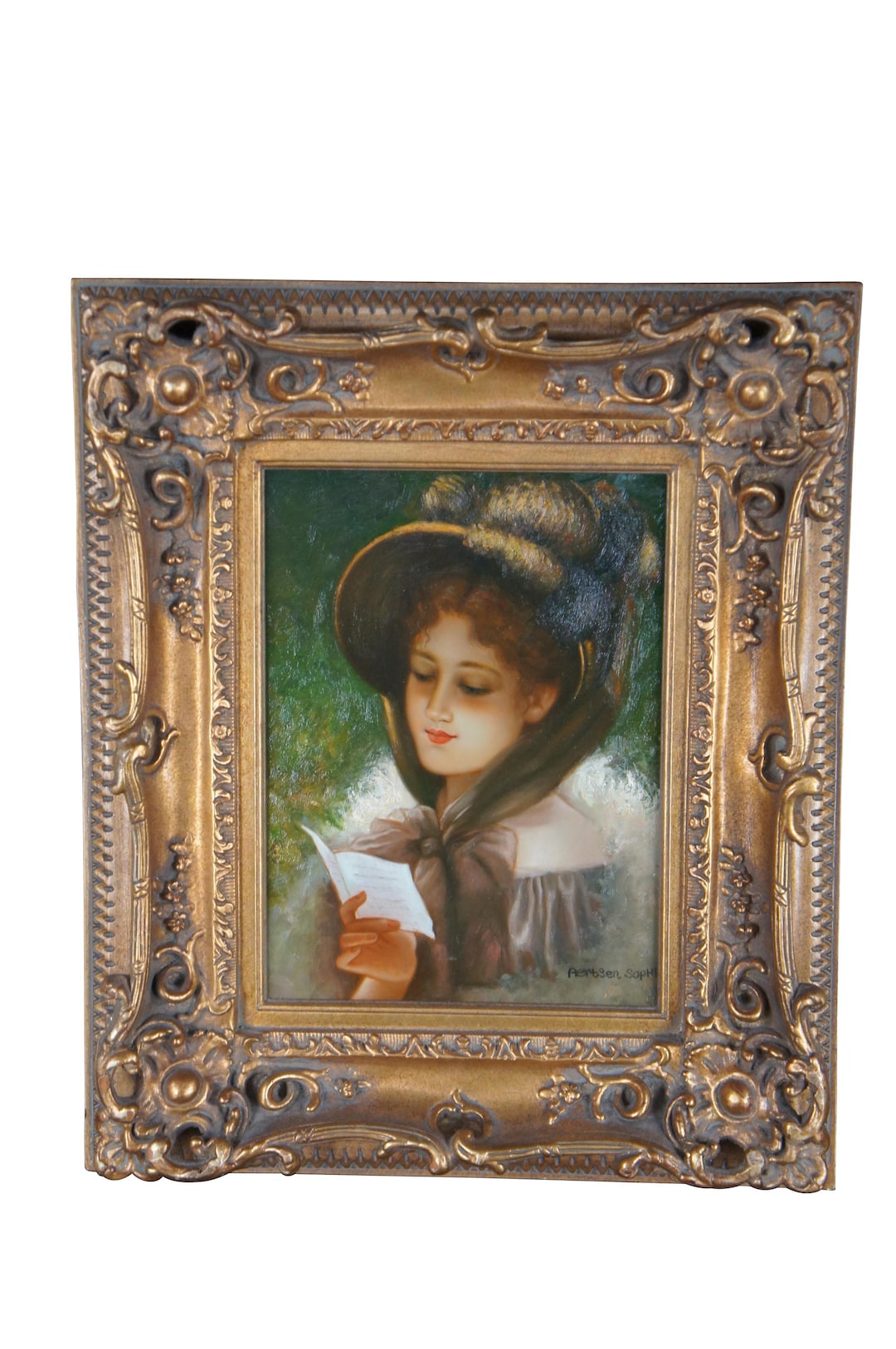 Sophie Still Life Oil Painting After Pieter Aertsen Young Girl Bonnet ...