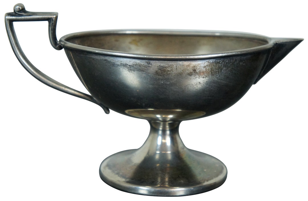 Antique Art Deco Friedman Silver Plate Sauce Gravy Boat Creamer Pitcher ...