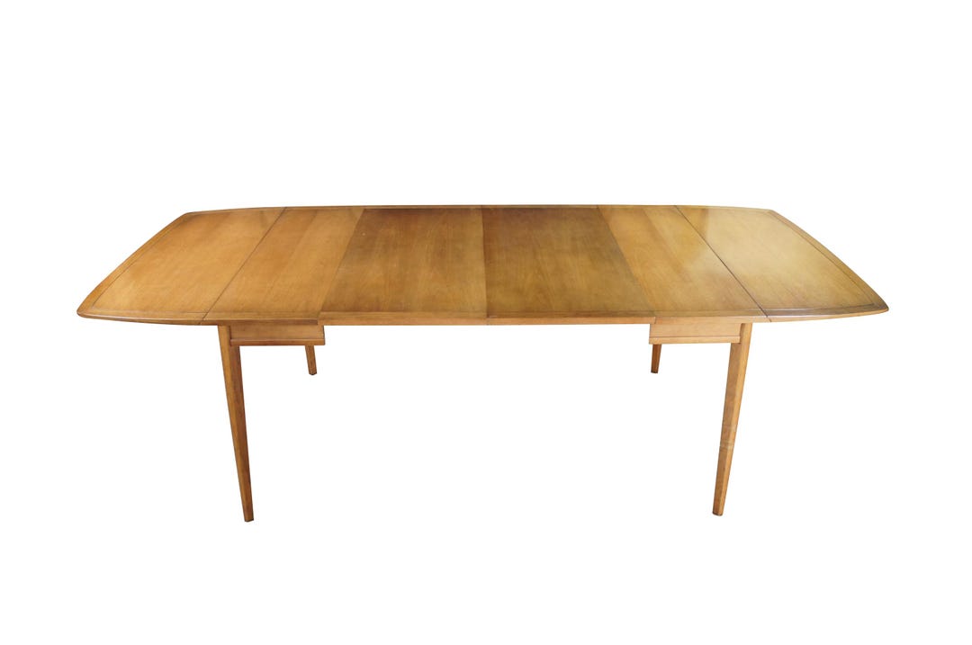 Drexel Meridian Mid Century Modern Walnut Drop Leaf Extendable Dining ...