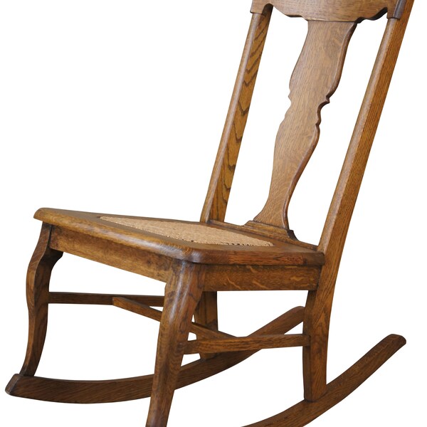 Oak Rocking Chair - Etsy