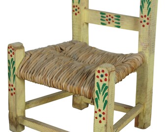 Vintage Miniature Chair Made of Clothespins, Tiny Folk Art Handmade ...