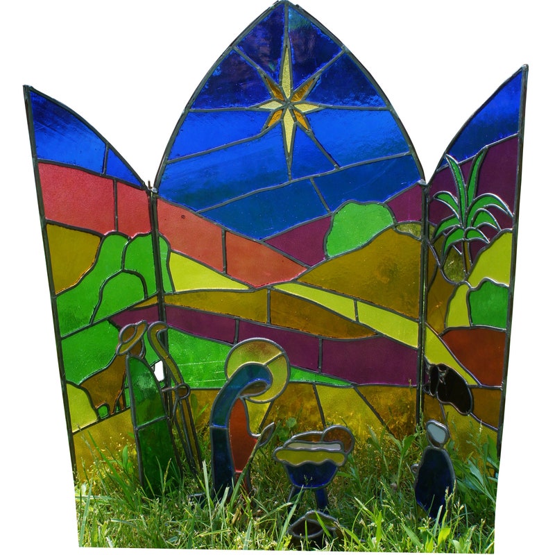 Stained Glass Fireplace Screen - Etsy
